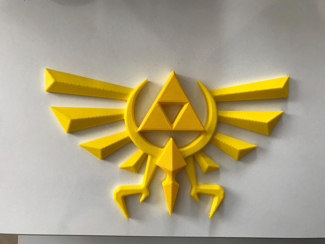 Zelda Inspired Hyrule Royal Crest, PLA 3D Printed Emblem, Iconic ...