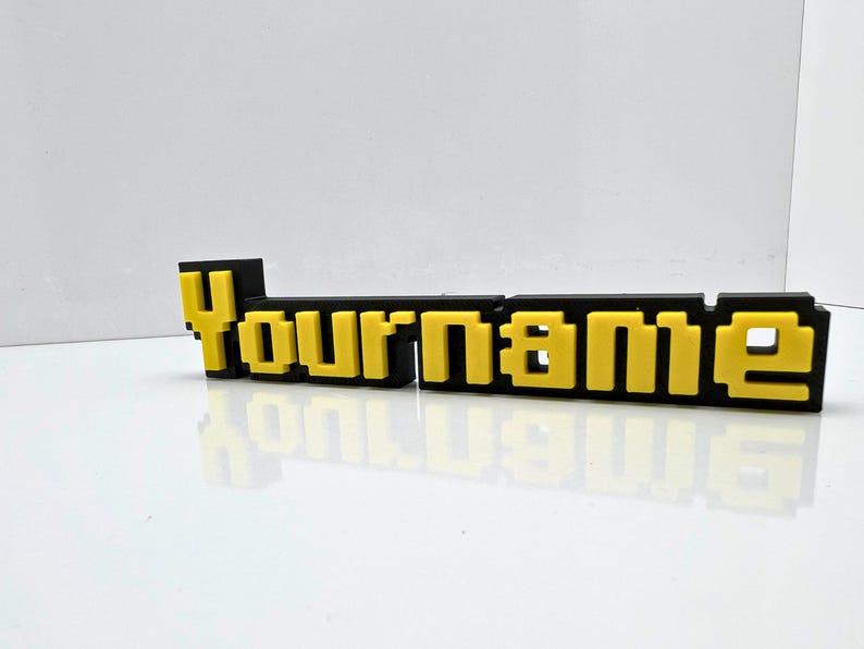 Custom Pixel Name Sign: 8-bit Gamer Decor - Etsy