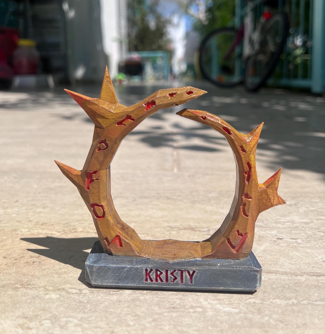 Valheim Inspired Portal 3D Printed Hand-painted, Customizable Name - Etsy