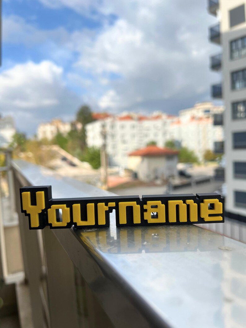 Custom Pixel Name Sign: 8-bit Gamer Decor - Etsy