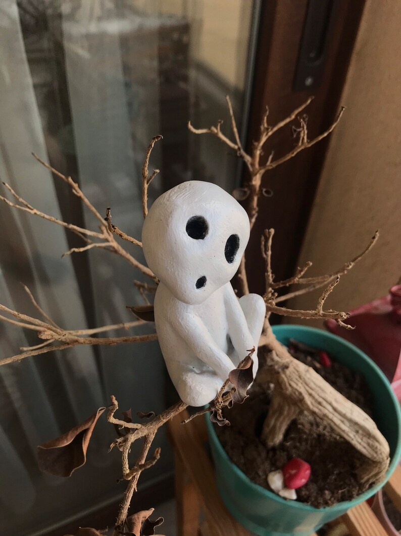 Kodama Tree Spirit 3D Figurine, Gift Home Decor Statue Sculpture - Etsy