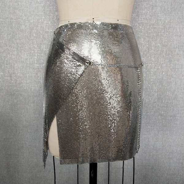 Black Chainmail Skirt - Etsy