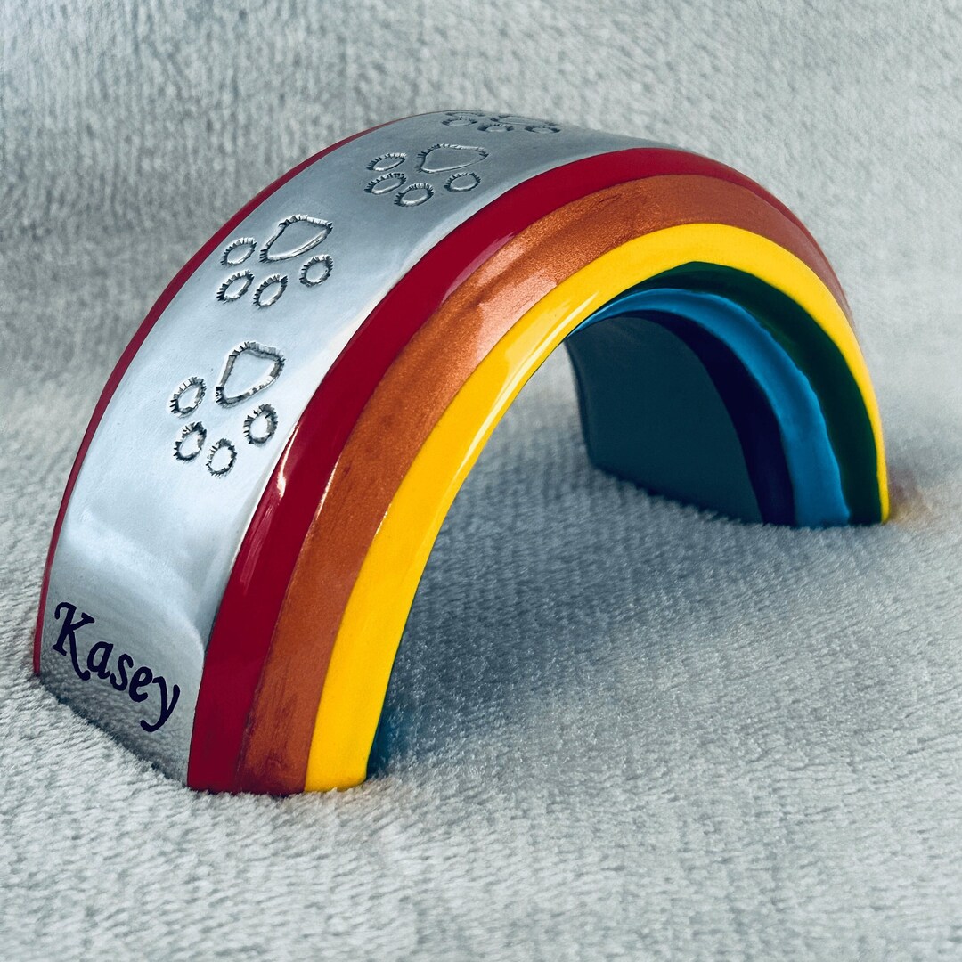 Personalised Keepsake Rainbow Bridge Cat Dog Pet Loss - Etsy