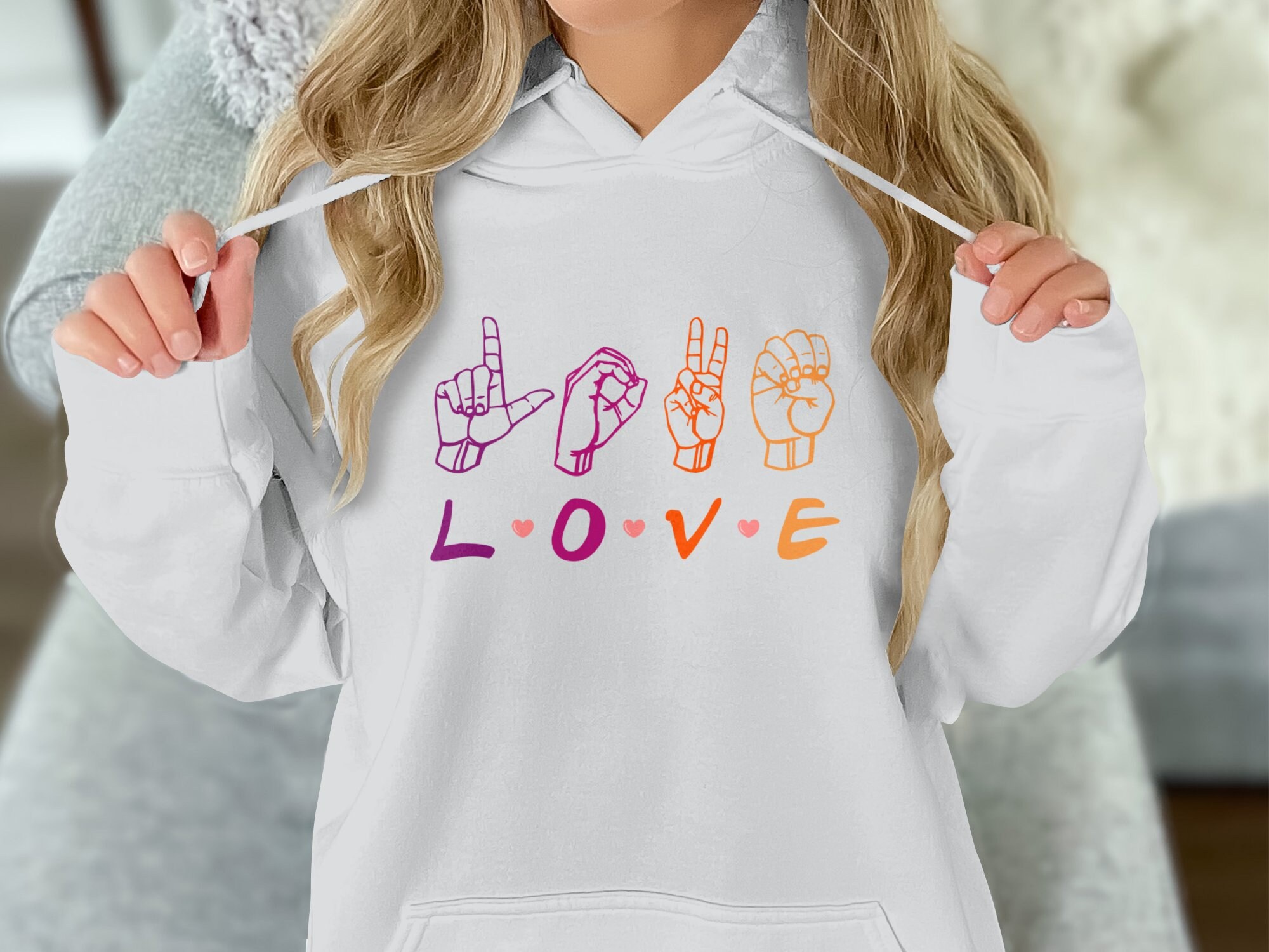 ASL Hoodie, ASL I Love Sweatshirt, ASL I Love You Shirt, Asl I Love You ...