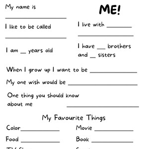 All About Me Posters 2nd Grade All About Me Print All About - Etsy