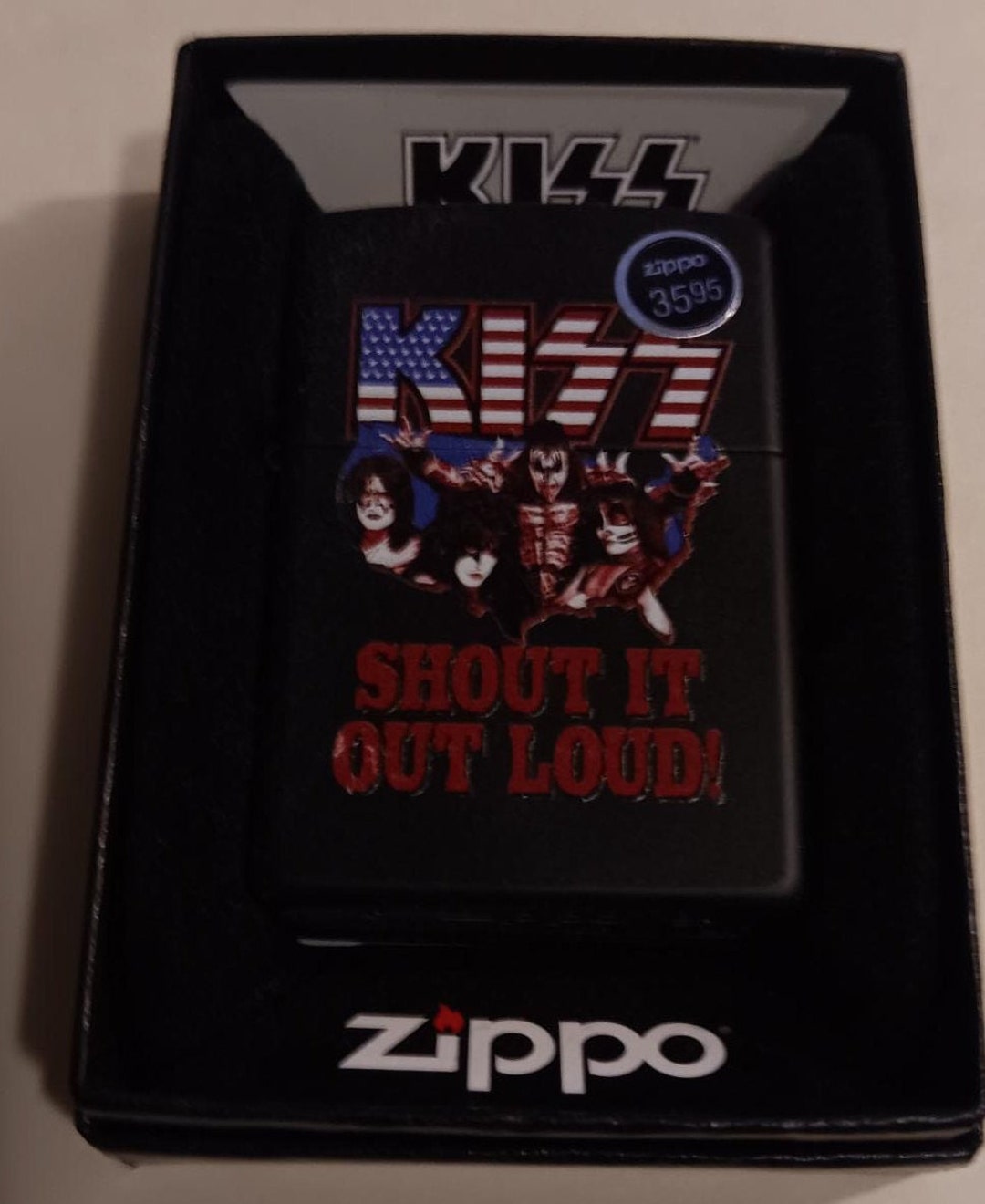 KISS ZIPPO Lighter New Future Collectible Not Used Case Included You ...