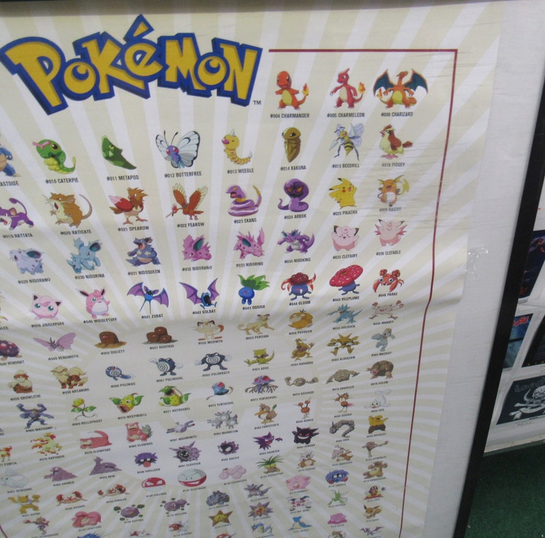 POKEMON GRID Poster New Sealed No Frame 2016 - Etsy