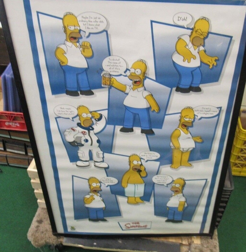 SIMPSONS POSTER 2002 No Frame Sealed Rolled Collectible Fox Comedy Rare ...