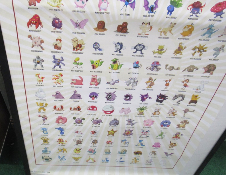 POKEMON GRID Poster New Sealed No Frame 2016 - Etsy