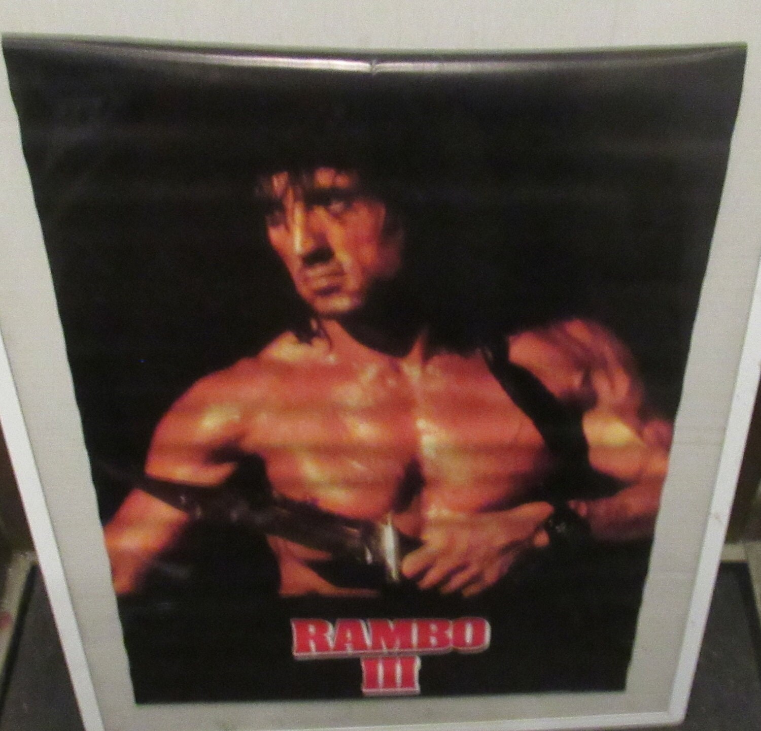RAMBO III POSTER First Blood 1988 Sly Stallone Movie No Frame New Sealed Collectible Rare - Etsy