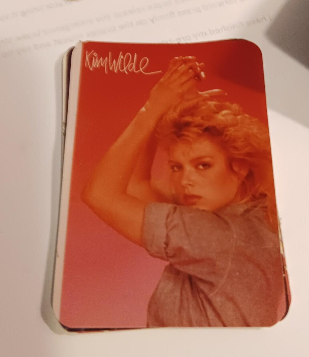 KIM WILDE Mini Poster Stickers New Early 80s Rare Vintage Collectible 3 ...