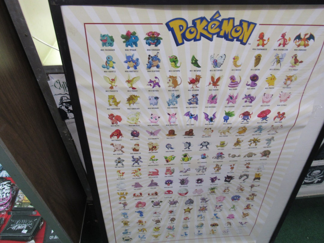 POKEMON GRID Poster New Sealed No Frame 2016 - Etsy