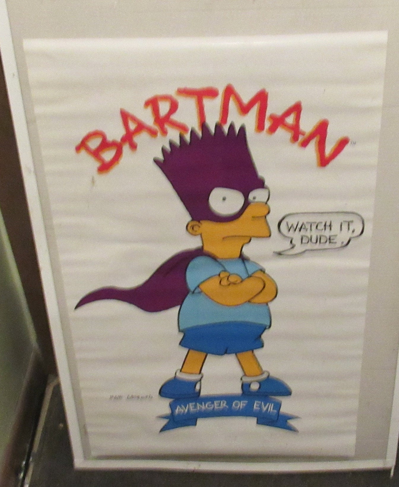 BART SIMPSON POSTER New Sealed Rare No Frame 1990 the Simpsons ...