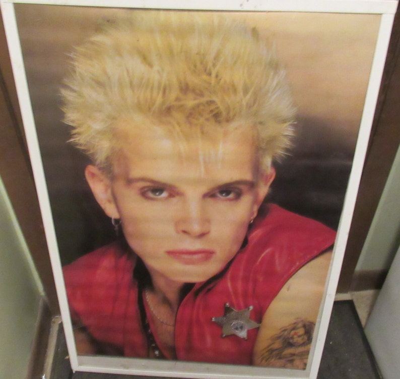 BILLY IDOL POSTER 1984 New Sealed No Frame Collectible Rare - Etsy
