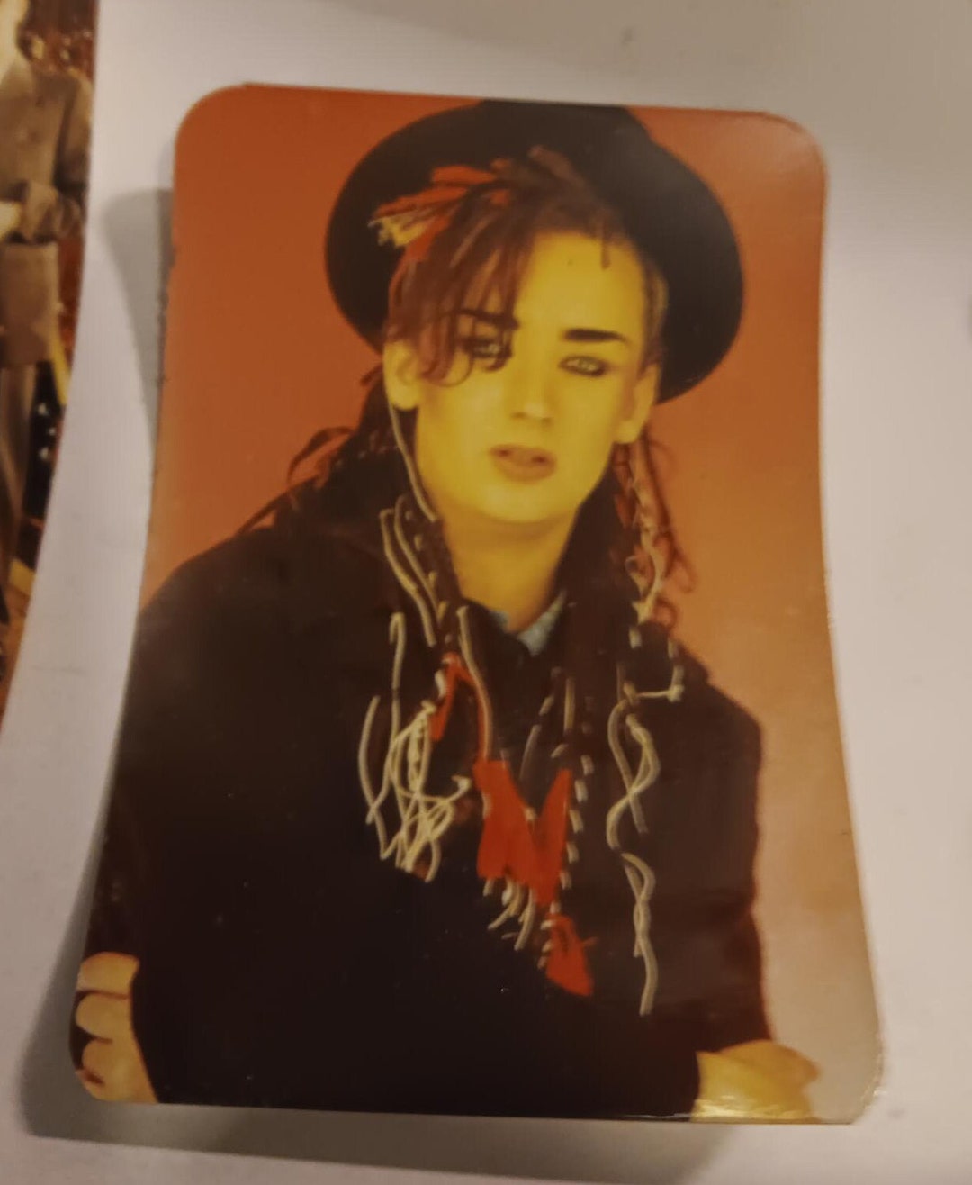 BOY GEORGE Mini Poster Stickers New Early 80s Rare Vintage Collectible ...