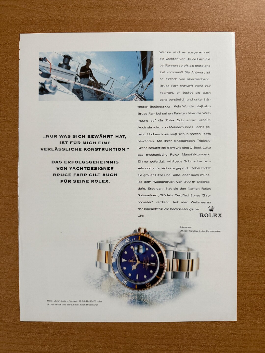 Rolex Vintage Advert 2000‘s - Etsy