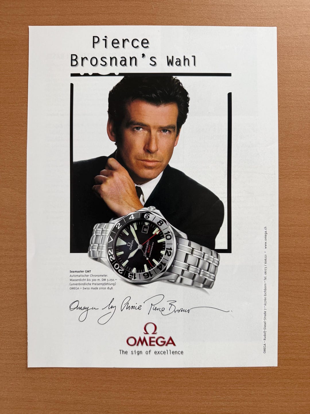 Omega James Bond Vintage Advert 2000‘s - Etsy