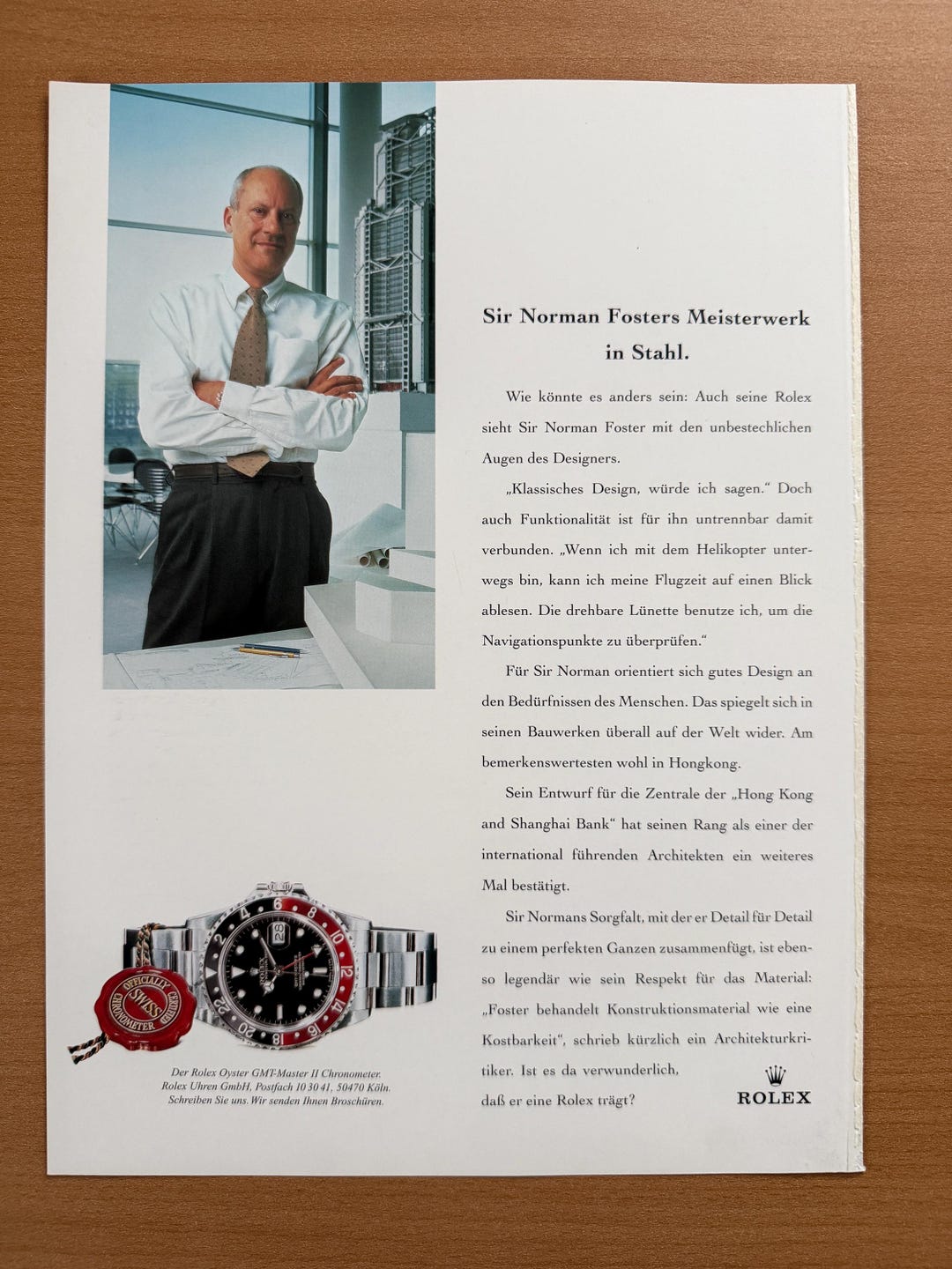 Rolex Vintage Advert 2000‘s - Etsy