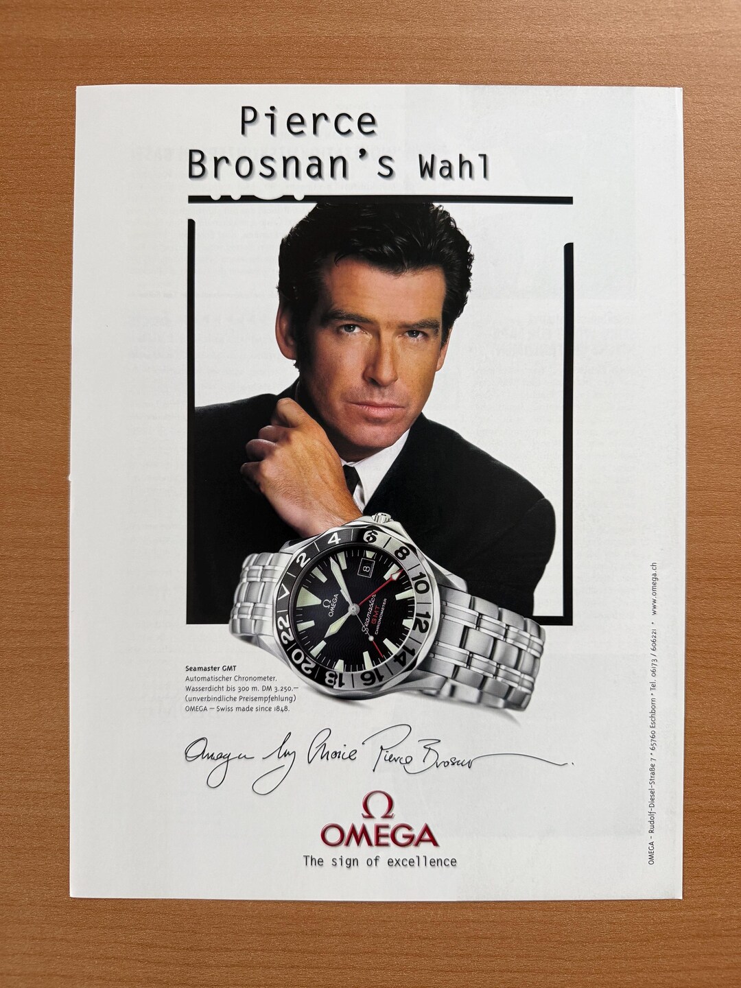 Omega James Bond Vintage Advert 2000‘s - Etsy