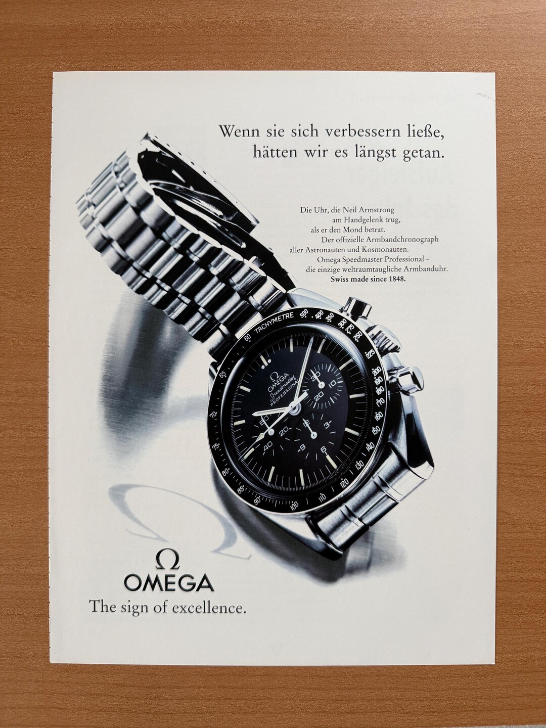 Omega Vintage Advert 2000‘s - Etsy