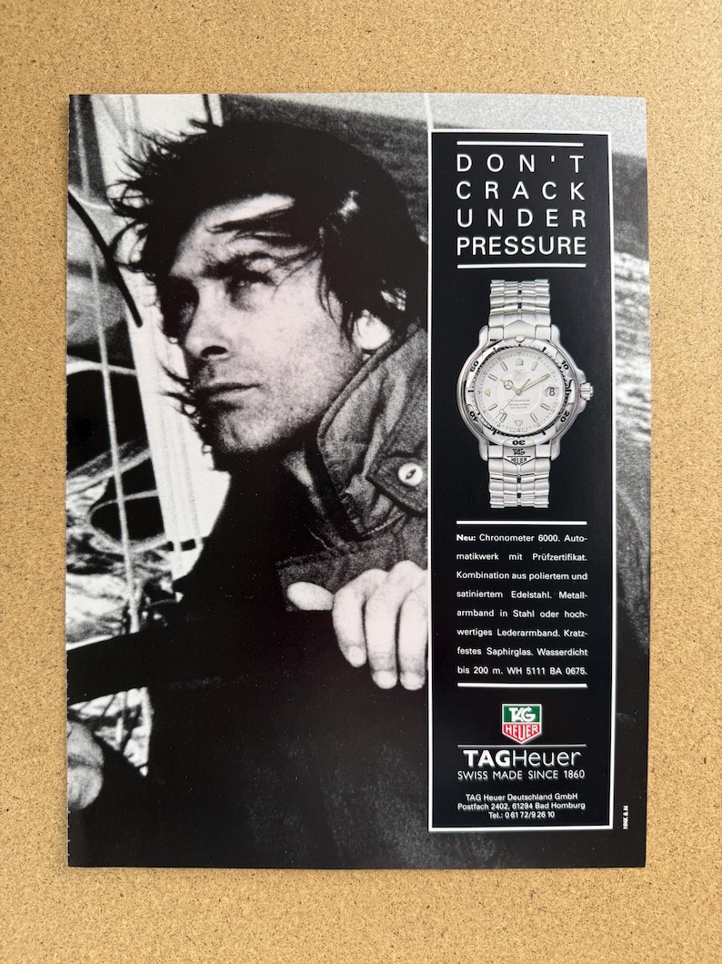 TAG Heuer Vintage Advert 90‘s - Etsy