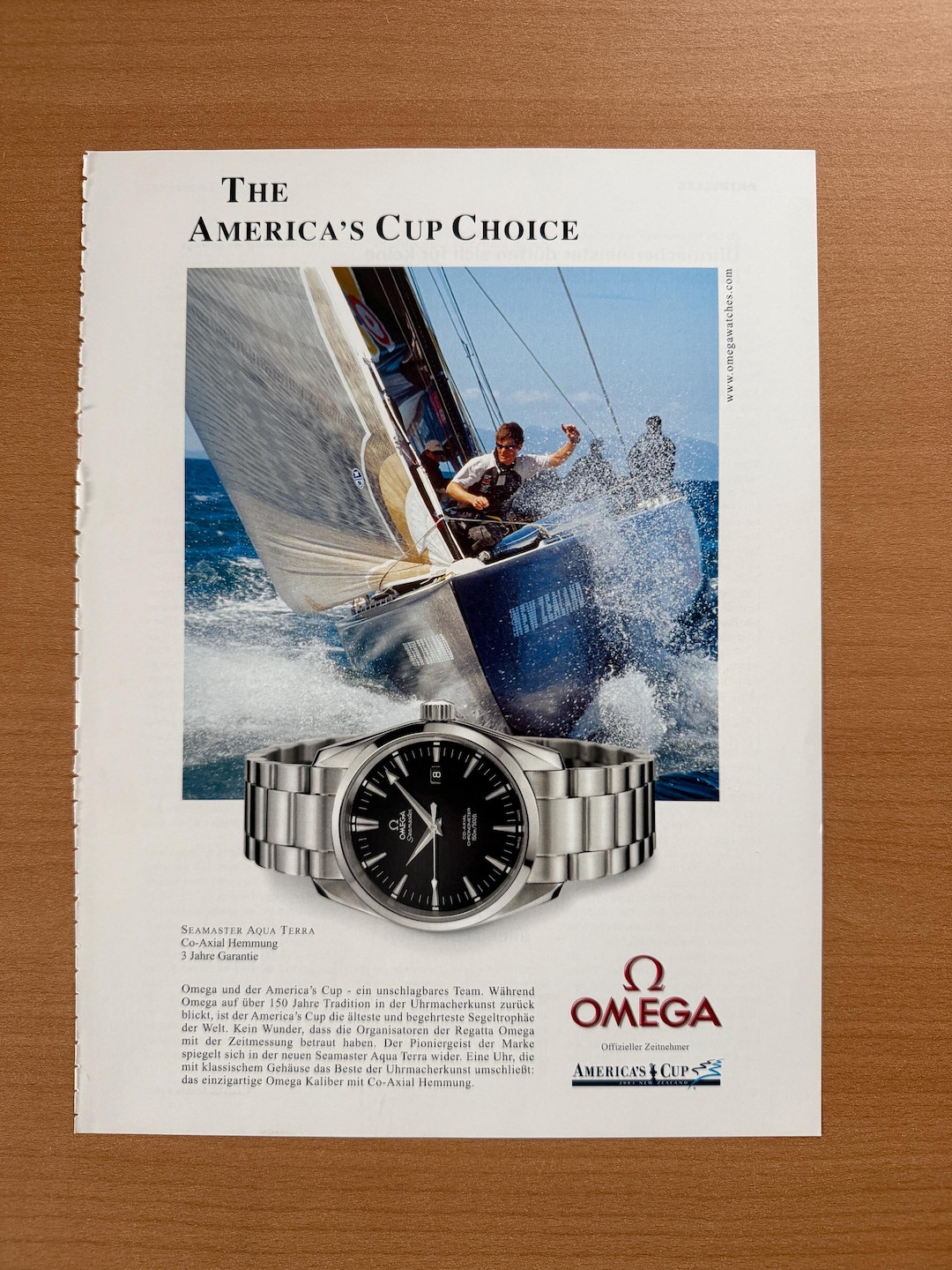 Omega Vintage Advert 2000‘s - Etsy