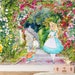 Alice Wall Mural Alice in Wonderland Wallpaper Nursery Decor Children ...