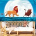 Simba and Friends Night Walk Wall Mural Lion King Wallpaper Nursery ...