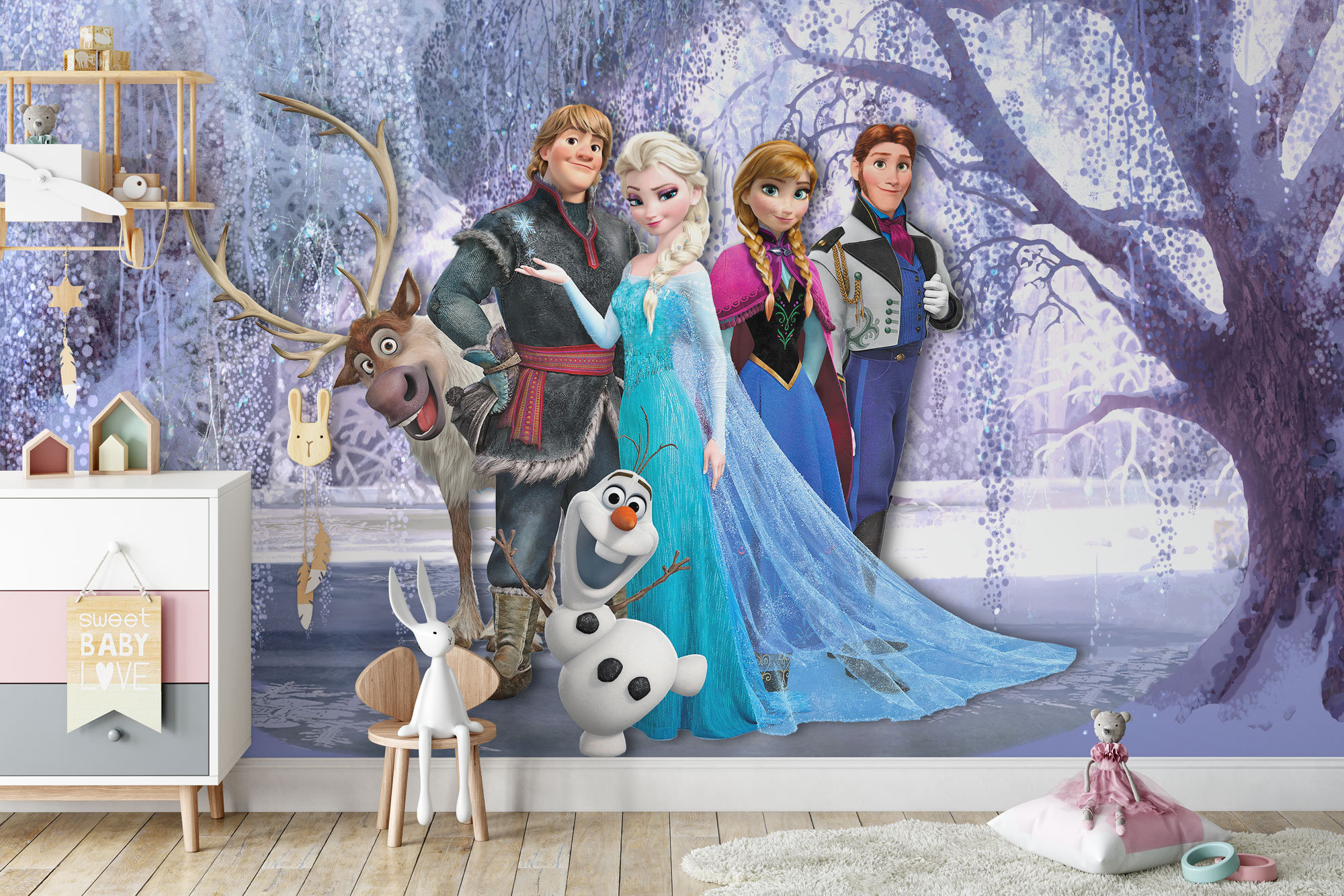 Frozen Wall Mural | Frozen Wallpaper | Frozen Wall Decor | Nursery ...