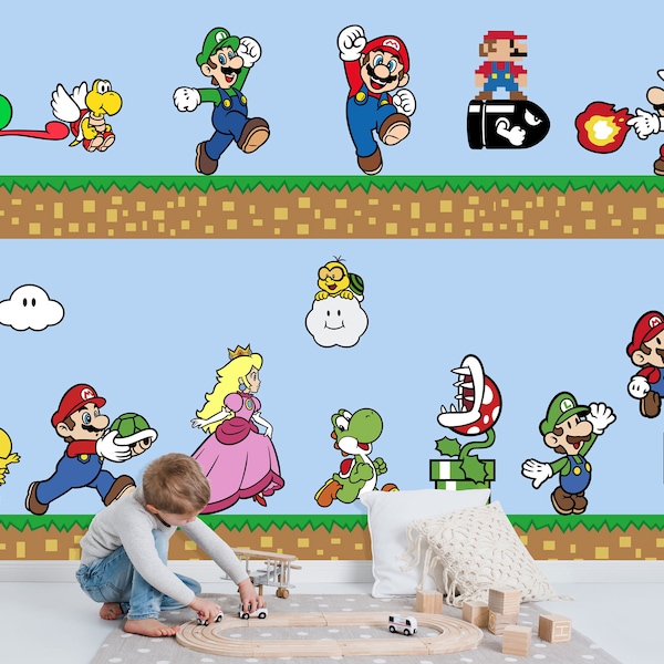 Super Mario Decal - Etsy