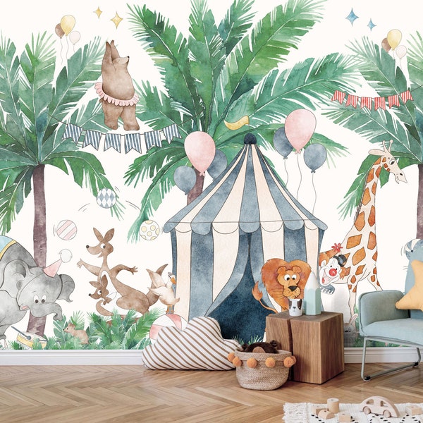Circus Wall Mural - Etsy