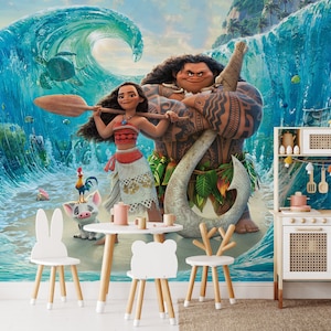 Moana Wall Mural Moana Wallpaper Moana Wall Decor Nursery Decor ...