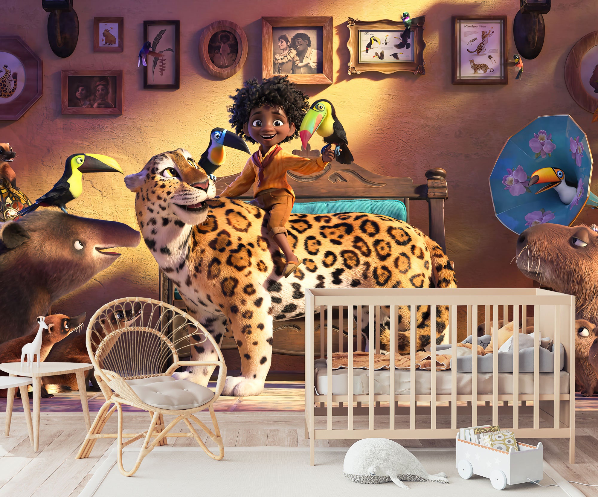 Encanto Wall Mural | Antonio and Parce Wallpaper | Nursery Decor ...