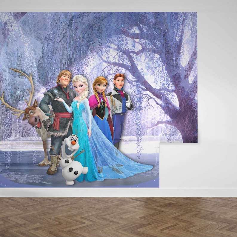Frozen Wall Mural Frozen Wallpaper Frozen Wall Decor Nursery Decor ...