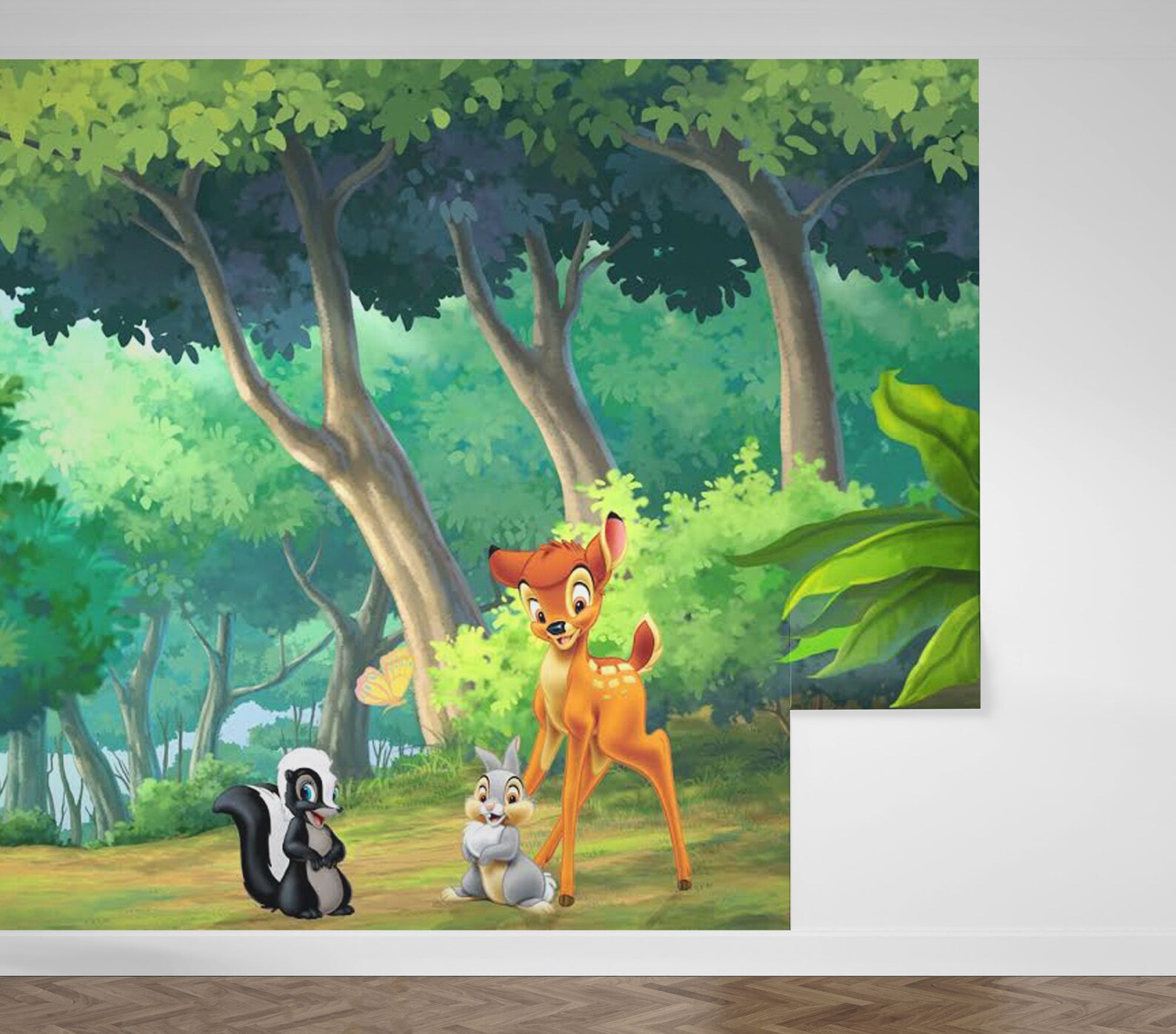 Bambi Wall Mural | A Life in the Woods Wallpaper | Nursery Decor ...
