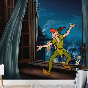 Welcome to Neverland Wall Mural | Peter Pan Wallpaper | Peter Pan Wall ...