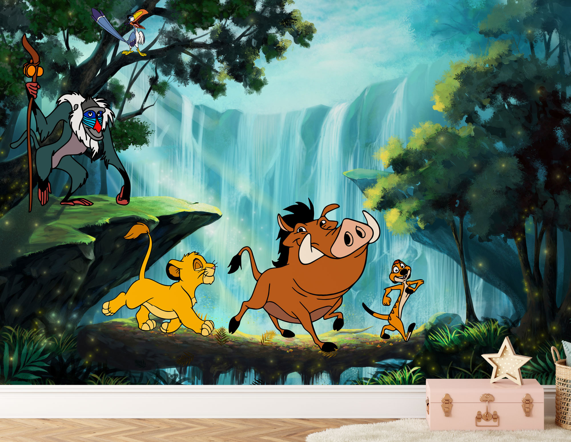 Simba Wall Mural | Lion King Wallpaper | Nursery Decor | Children ...