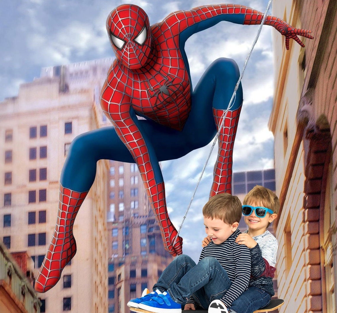 Spiderman Wall Mural | Spider-man Wallpaper | Spiderman Wall Decor ...