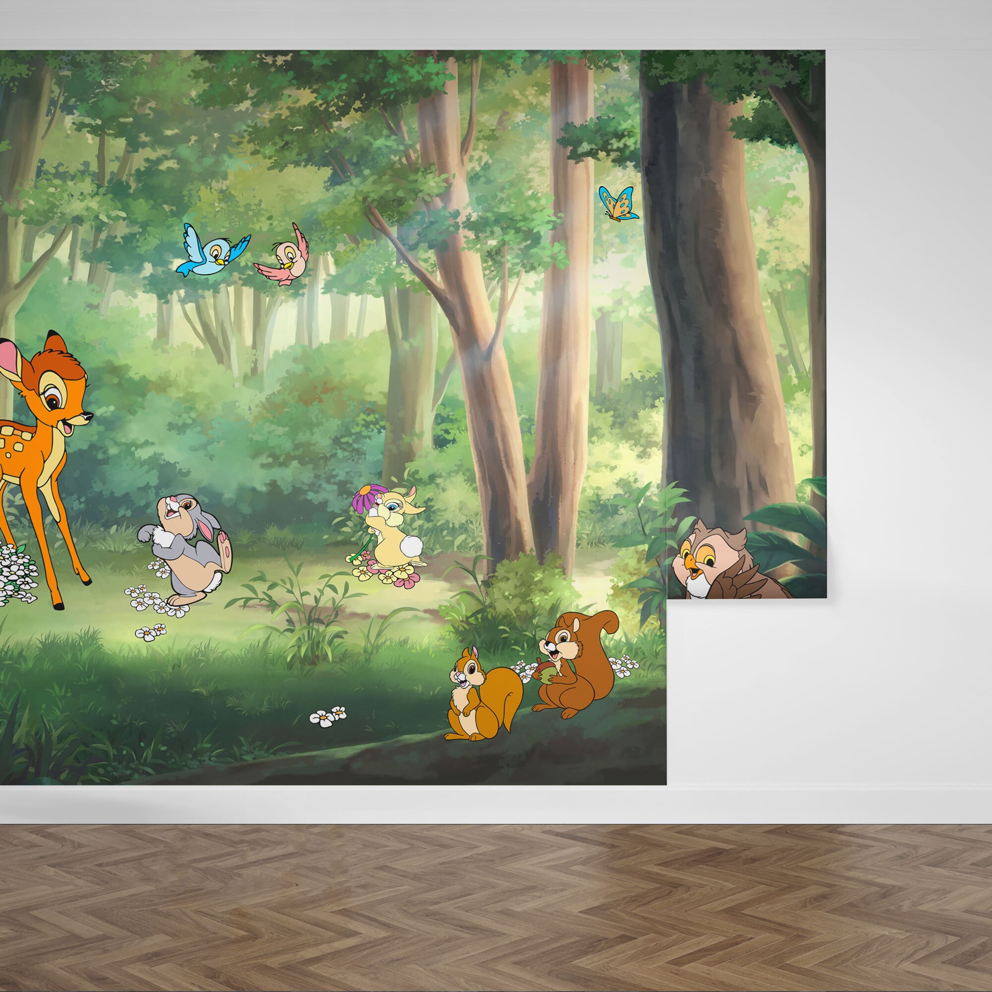 Bambi Wall Mural | A Life in the Woods Wallpaper | Nursery Decor ...
