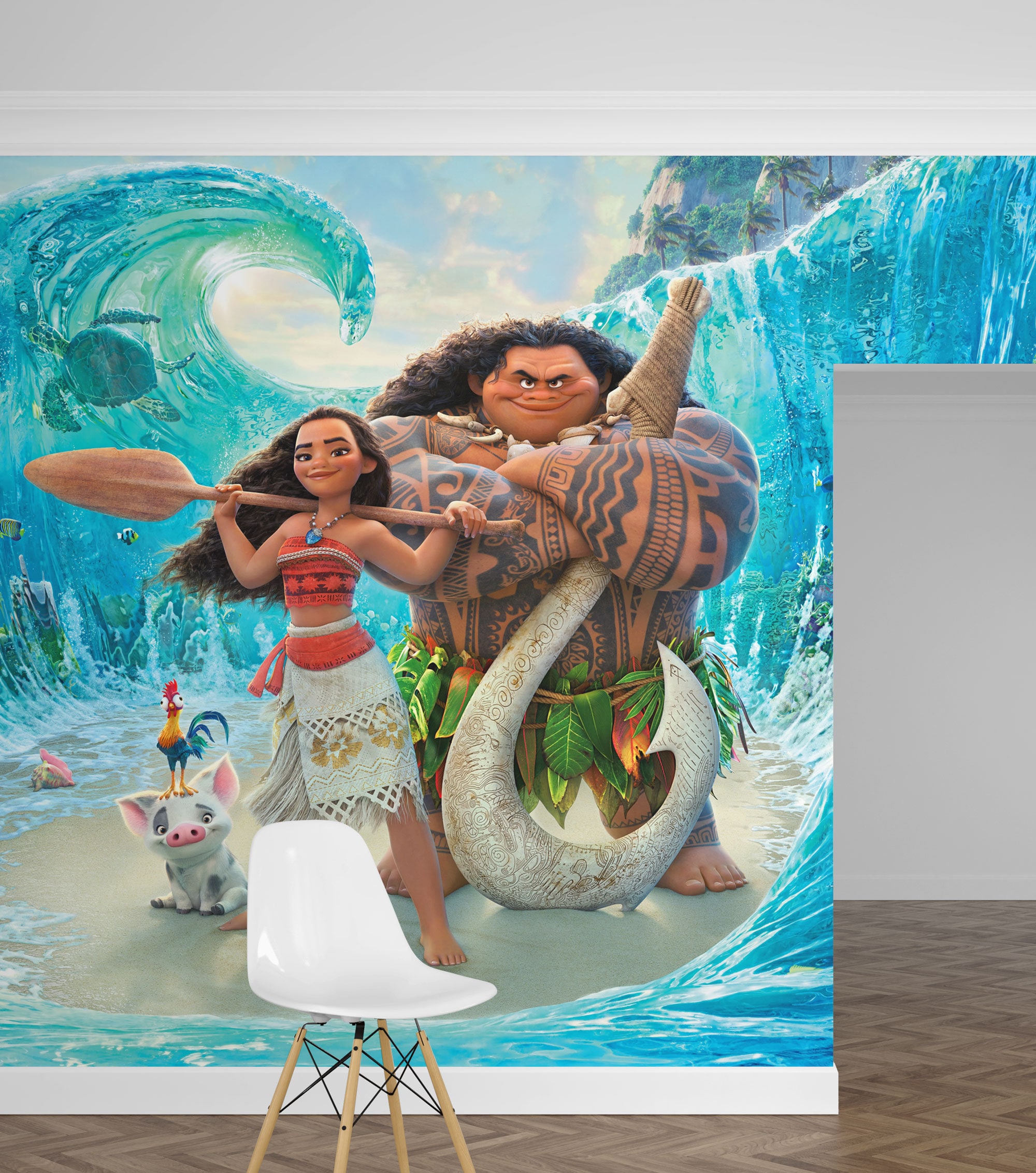 Moana Wall Mural Moana Wallpaper Moana Wall Decor Nursery Decor ...