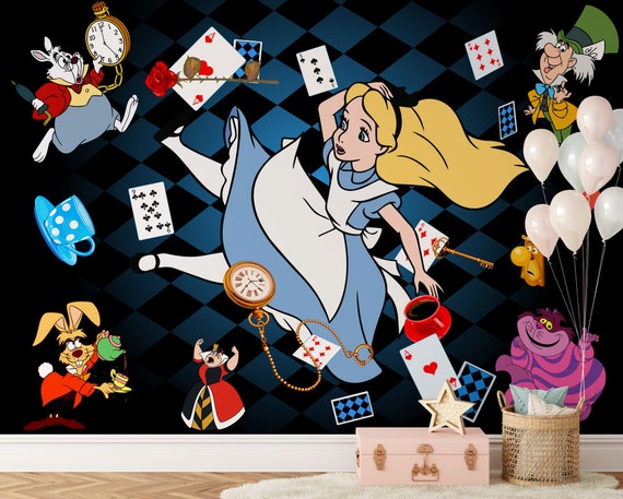 Alice In Wonderland Falling Rabbit Hole