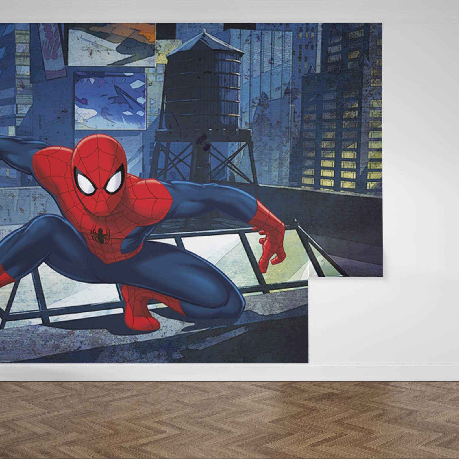 Spiderman Wall Mural Spider-man Wallpaper Nursery Decor Children ...