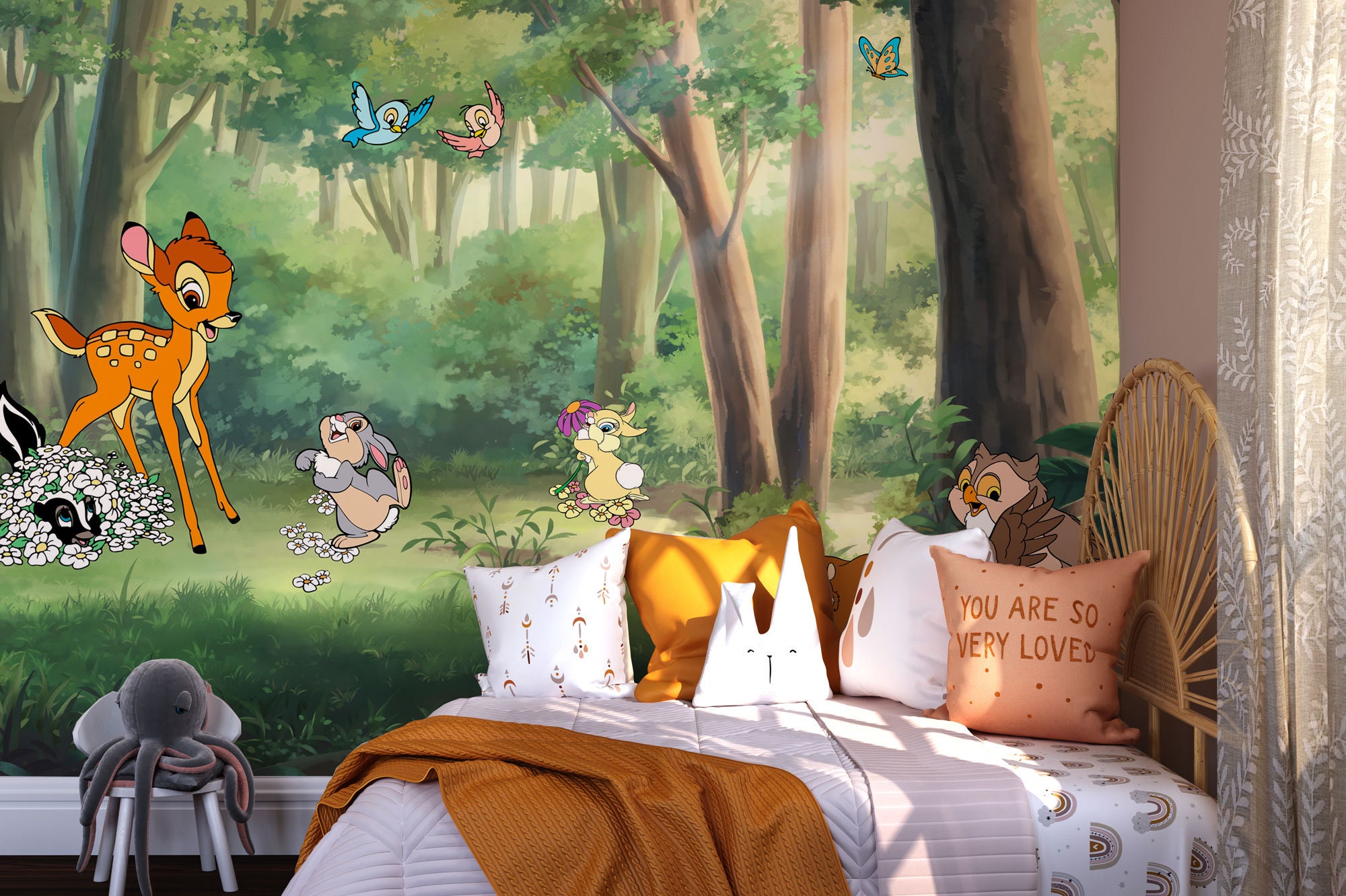 Bambi Wall Mural | A Life in the Woods Wallpaper | Nursery Decor ...