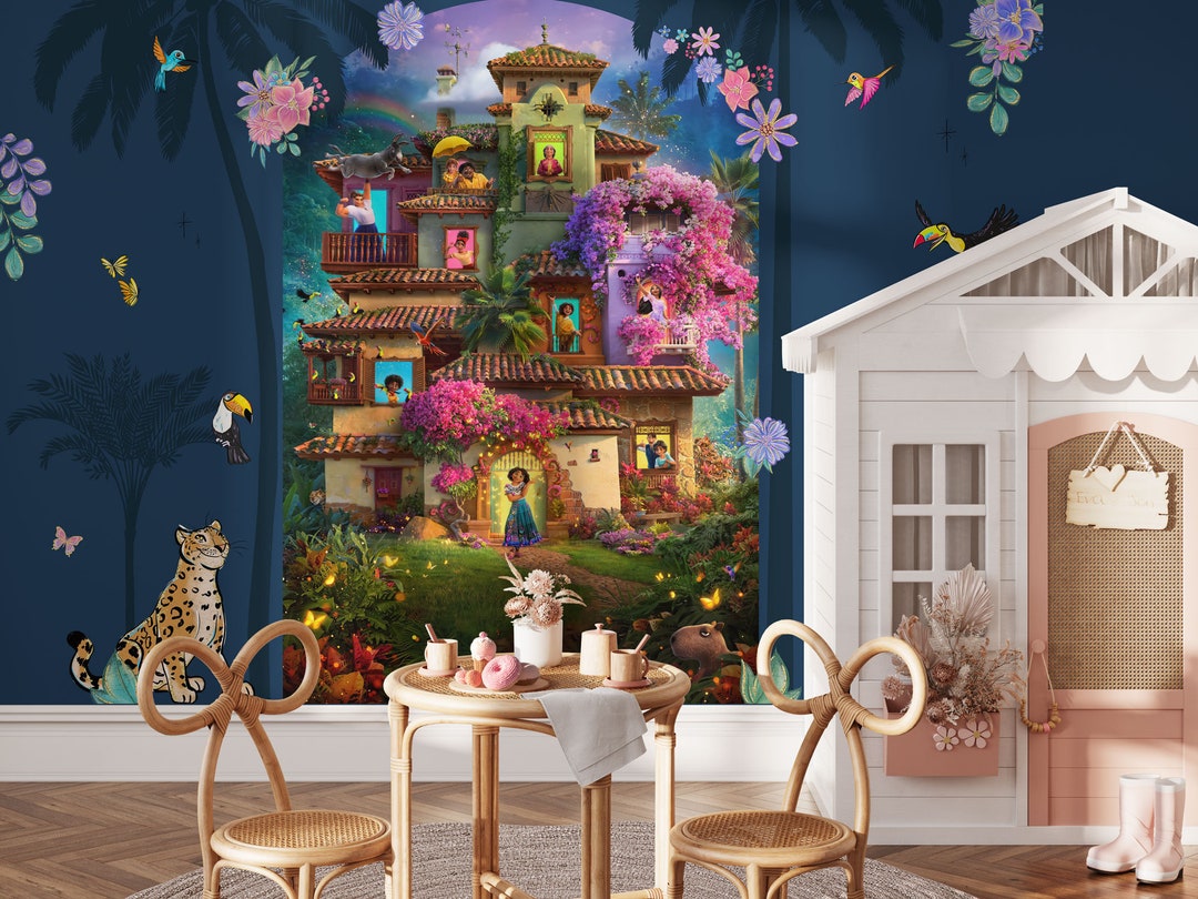 Encanto Wall Mural | Casa Madrigal Wallpaper | Mirabel and Isabela ...