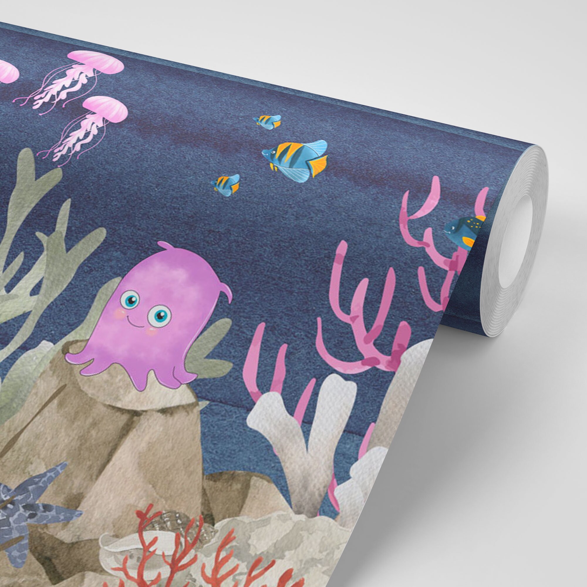 Finding Nemo Wall Mural Nemo and Dory Wall Mural Underwater Wallpaper ...