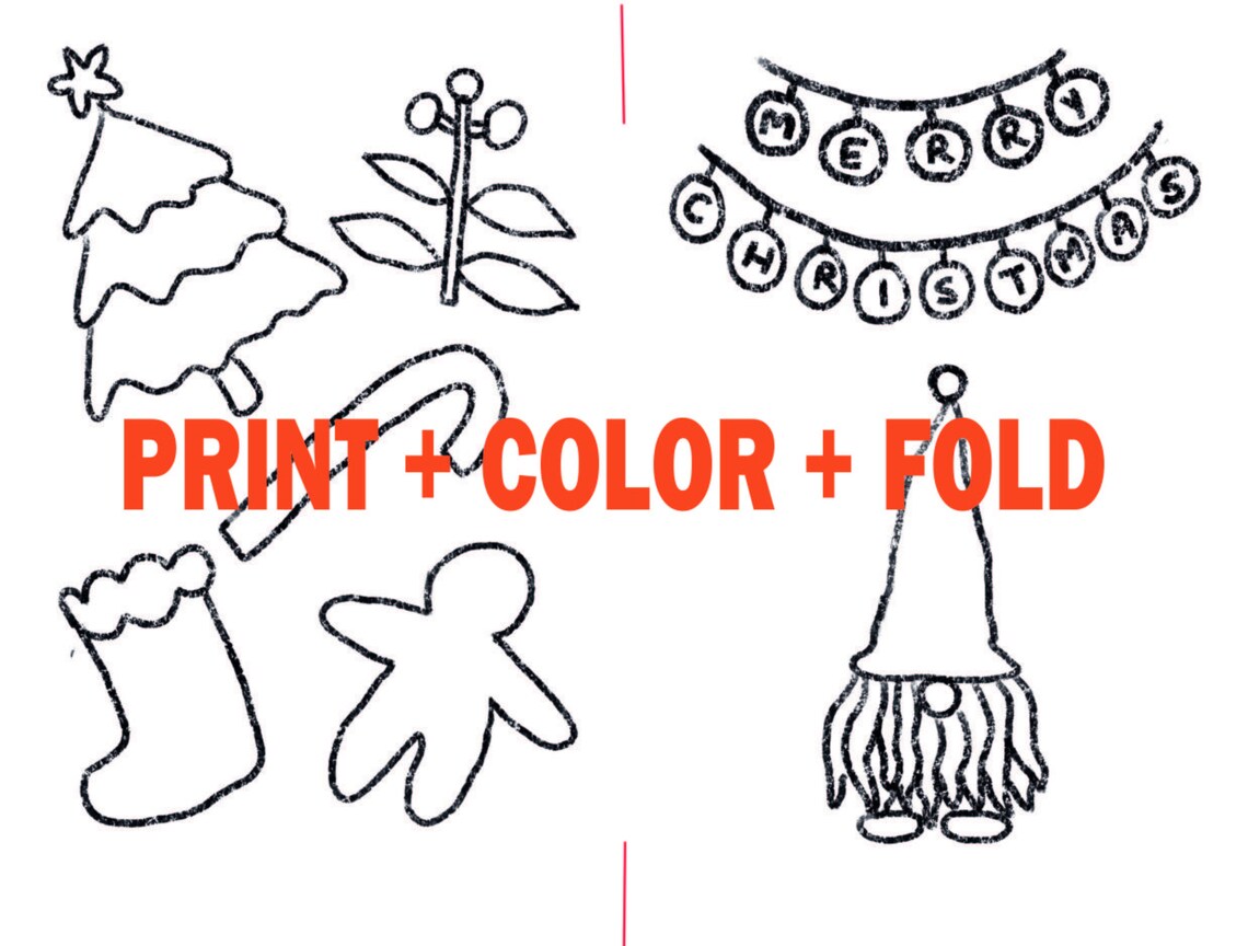 Printable Card | Coloring Greeting Card | Kids Color Birthday Card ...
