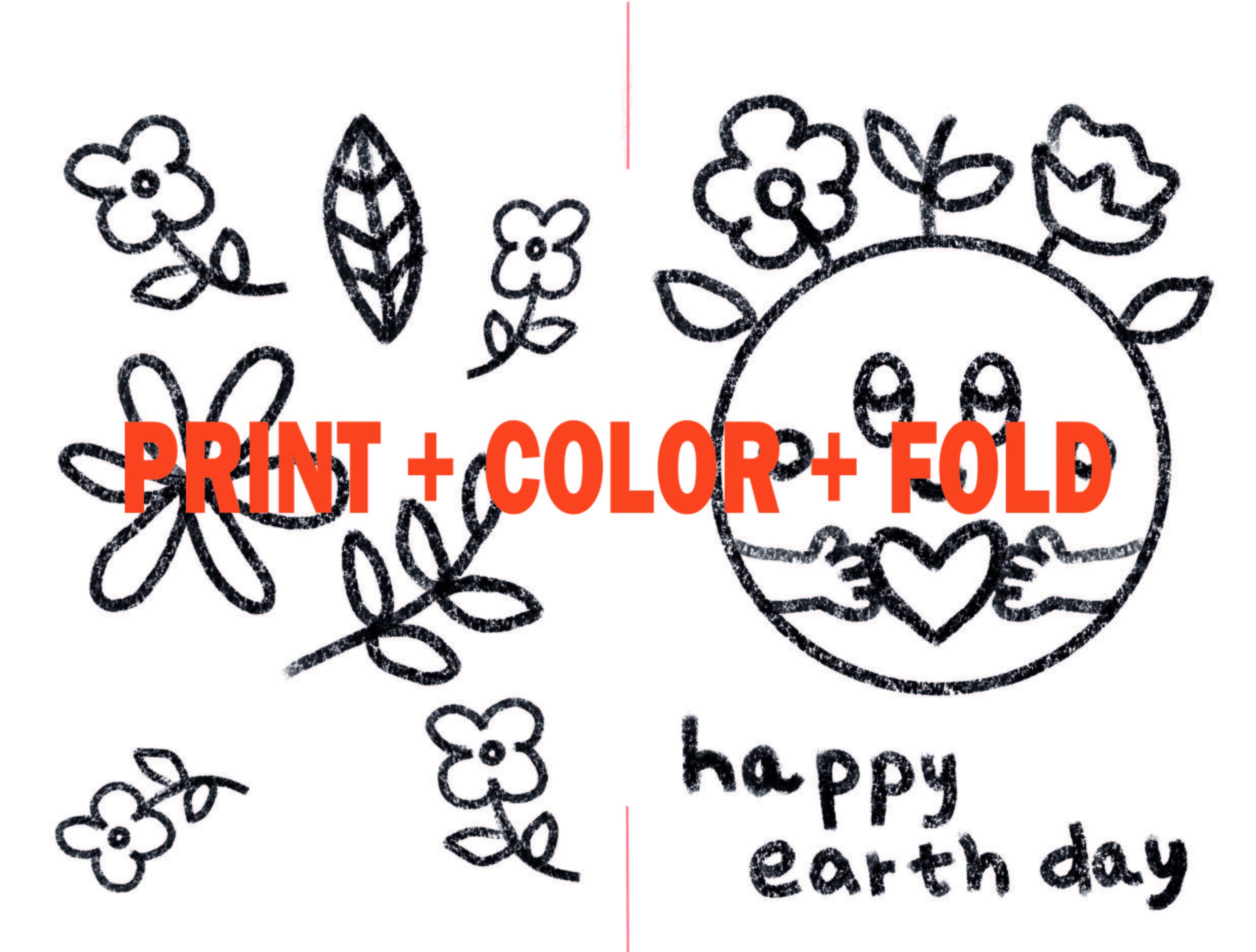 Printable Card | Coloring Greeting Card | Kids Color Birthday Card ...