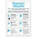 Bathroom Etiquette Poster for Your Workplace digital Product - Etsy UK