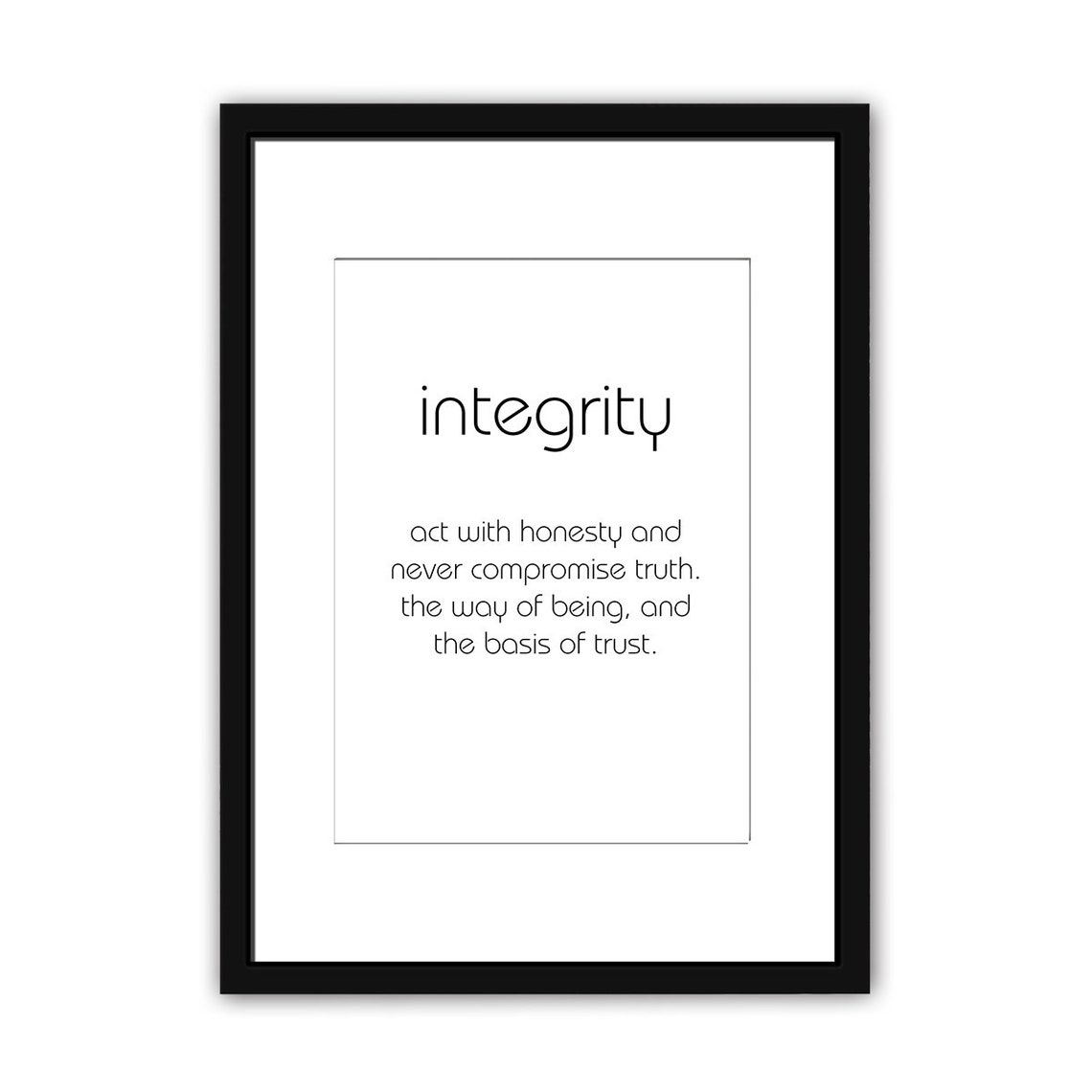 Company Core Values Inspirational Wall Art, DIGITAL - Etsy