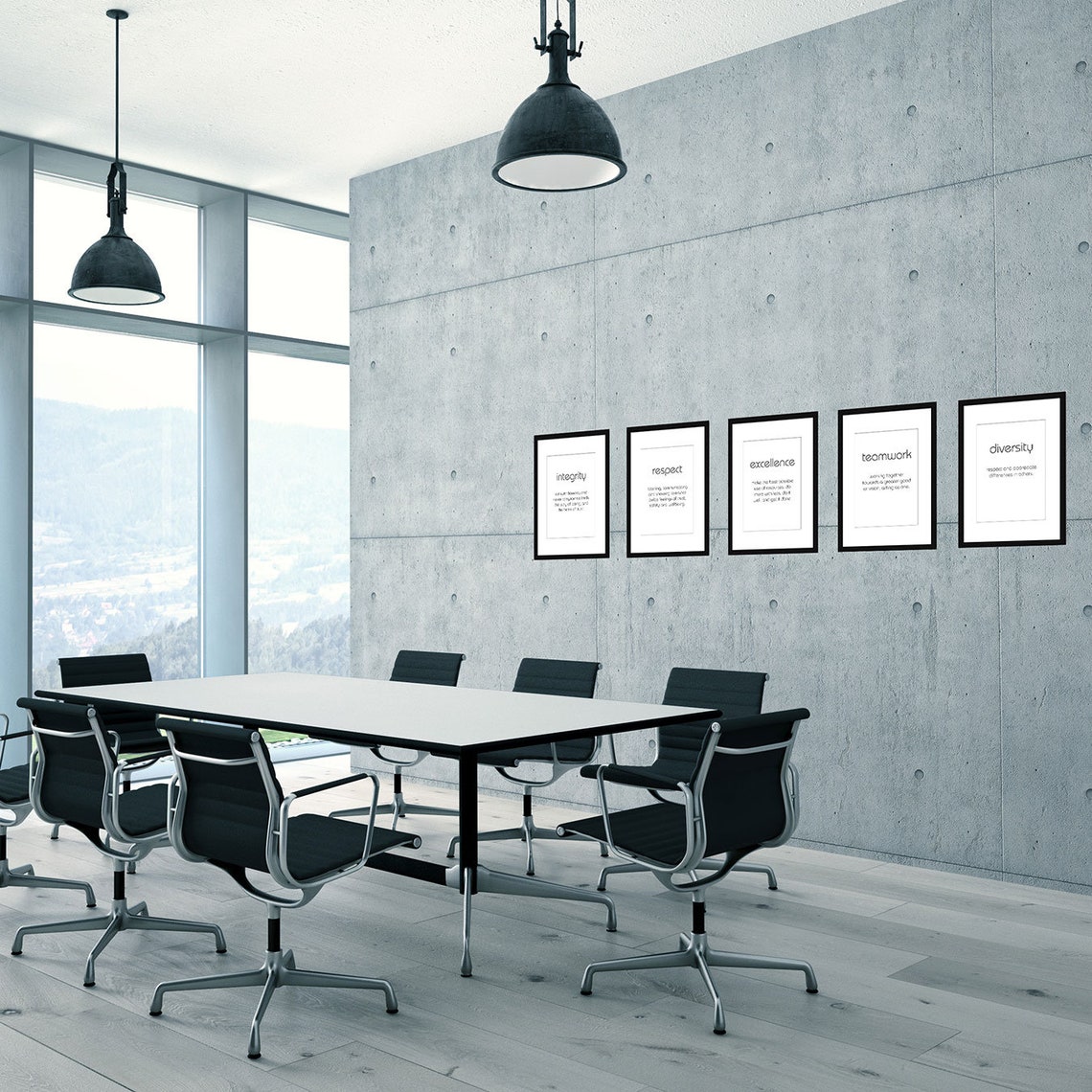 Company Core Values Inspirational Wall Art, DIGITAL - Etsy